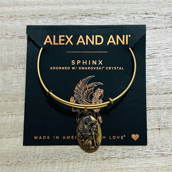 Alex and Ani | Jewelry | New Alex And Ani Path Of Symbols Sphinx Charm Bangle Bracelet In ...